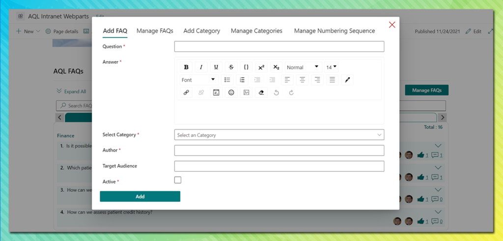 FAQ's - AQL Technologies