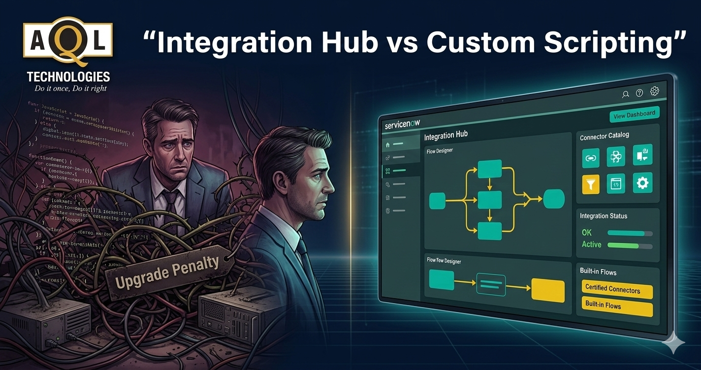 ServiceNow Integration Hub vs Custom Scripting: Cut Tech Debt